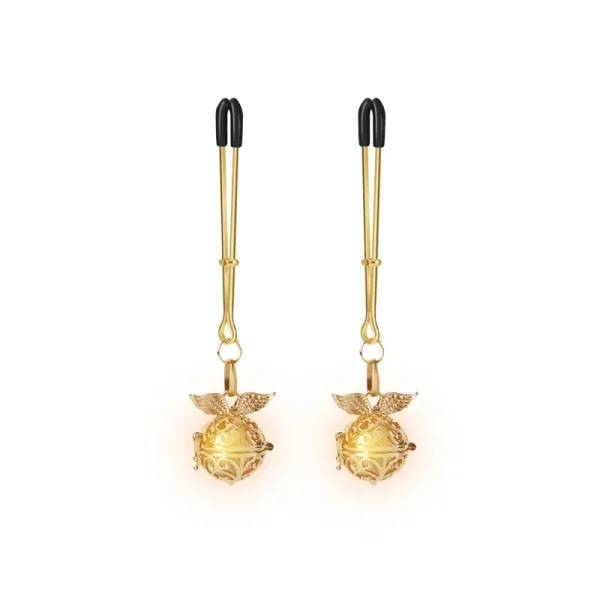 BDSM Nipple Clamps - Roomfun Angel Wings Luminous Nipple Clips(WG-019 ...